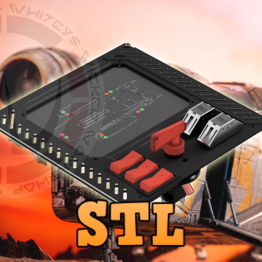 Star Wars Cockpit Display / Inspired Indicator Panel STL DXF Files - Etsy