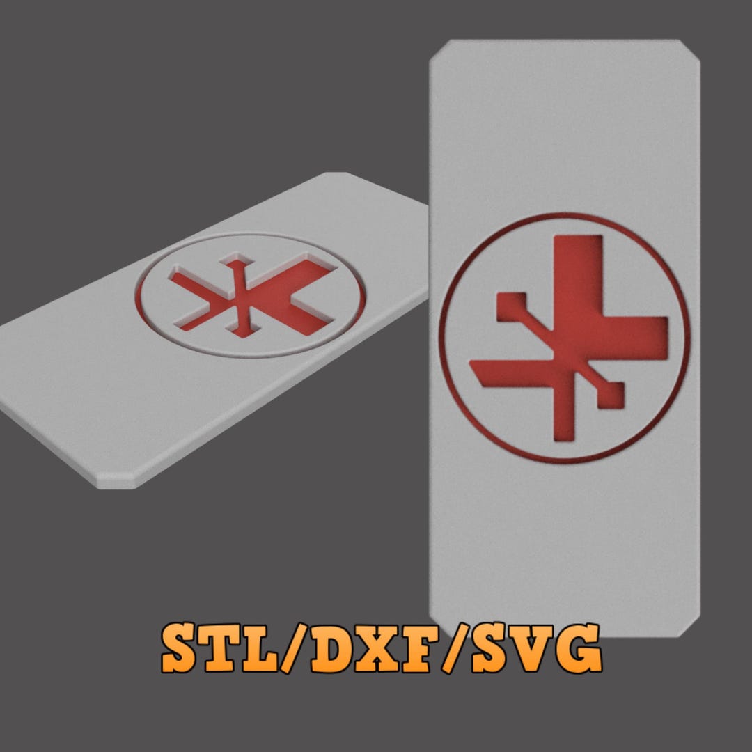 Clone Trooper Medic - Red Sigil Panel STL Inspired by Star Wars - Etsy
