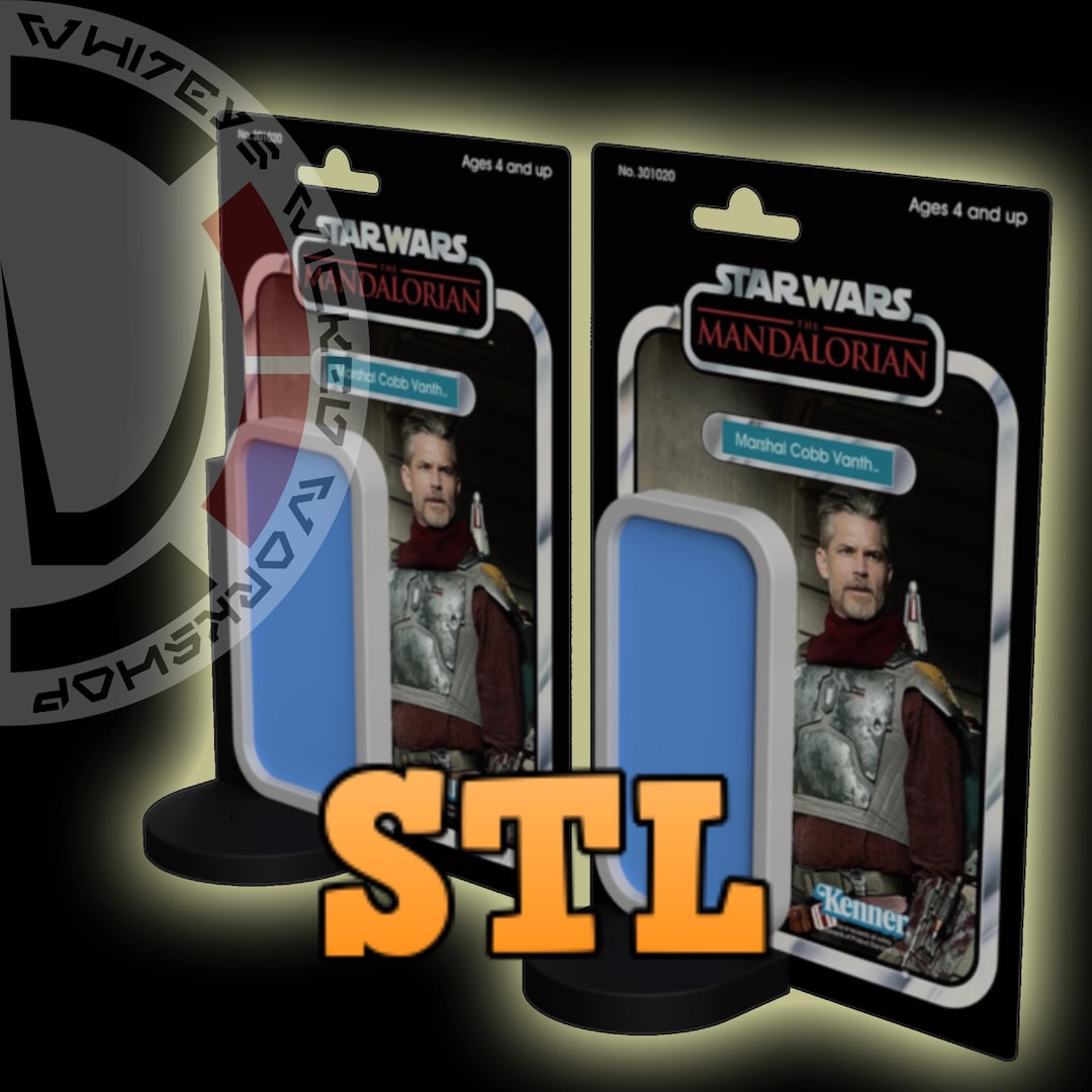 Star Wars Action Figure Card Back Holder Stands 3D STL Print File - Etsy