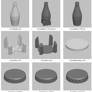 Fallout Inspired Nuka Cola Bottle Prop 3D Print STL File - Etsy