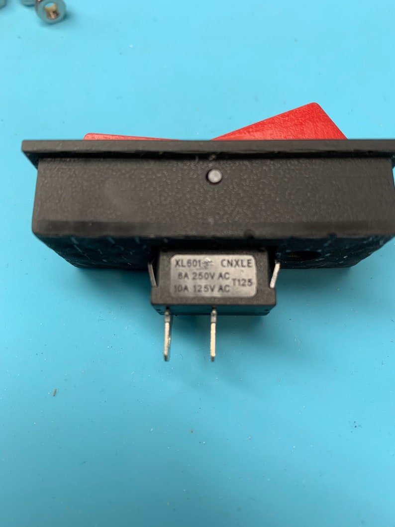 Large Red and Black Rocker Switch With Your Choice of LED - Etsy