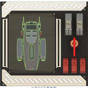 Star Wars Cockpit Display / Inspired Indicator Panel STL DXF Files - Etsy