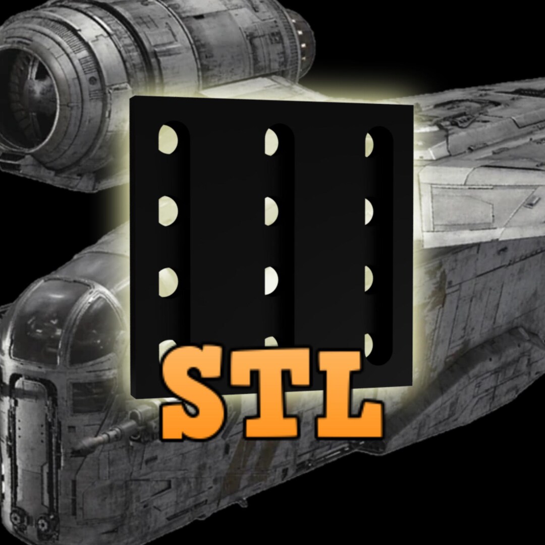 Razor Crest Grill Lighting - Large 2" Square Light 3D STL Print File - Etsy