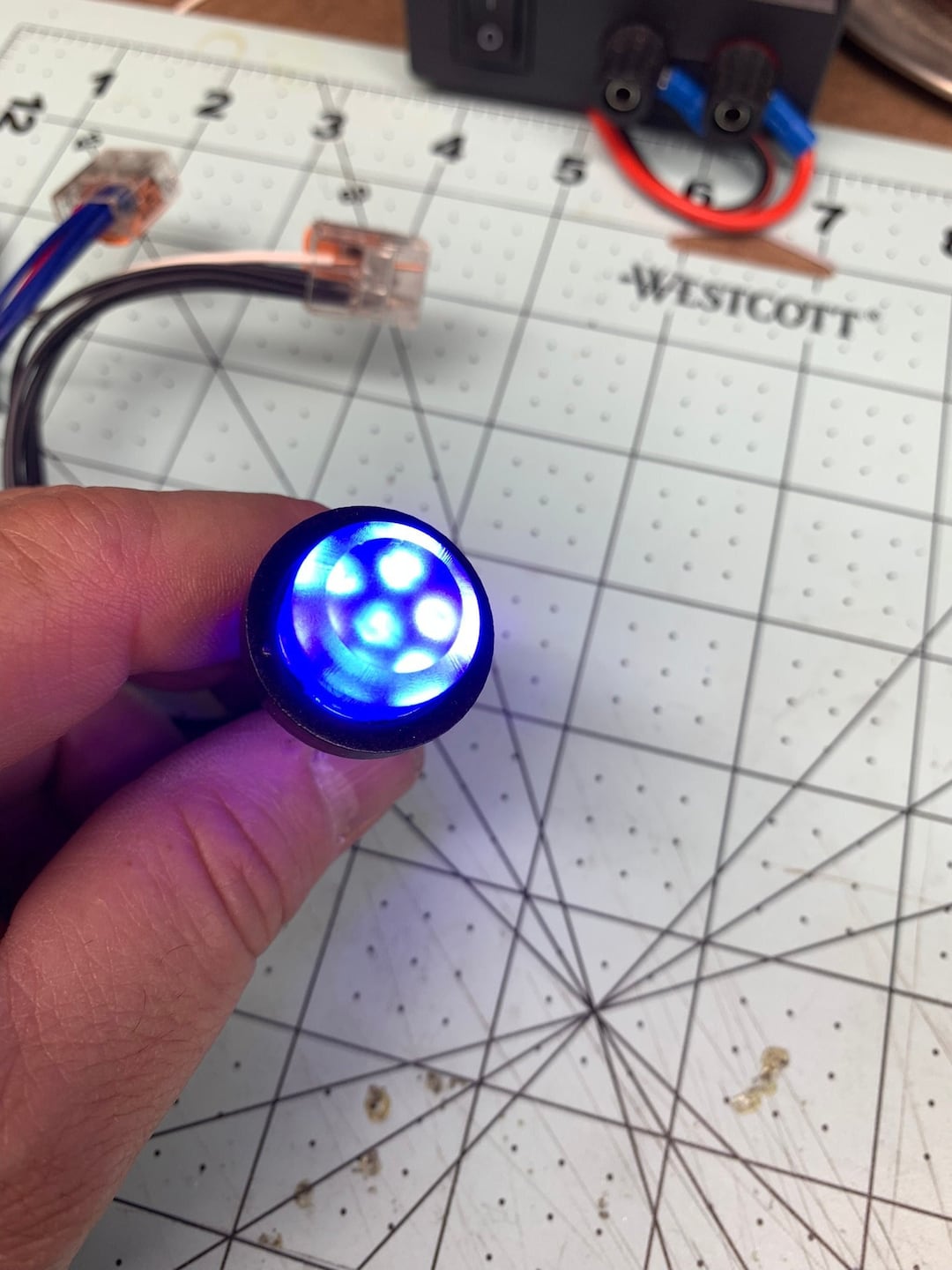 Flashing Alarm Pilot Light Prop Blue NO ARDUINO NEEDED - Filet Style - Etsy