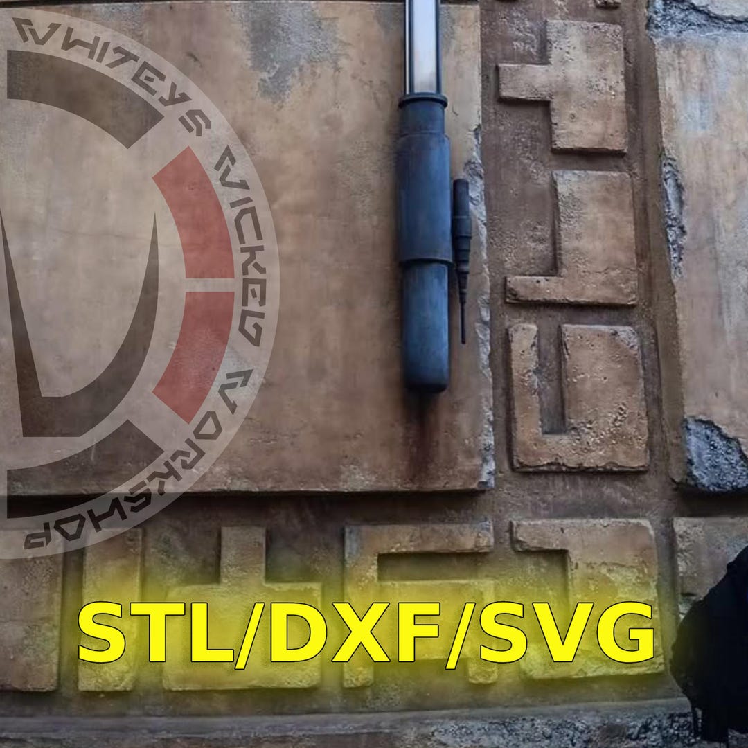 Galaxy's Edge Lucas Letters Prop: 3D Print Files (STL-DXF-SVG) - Etsy