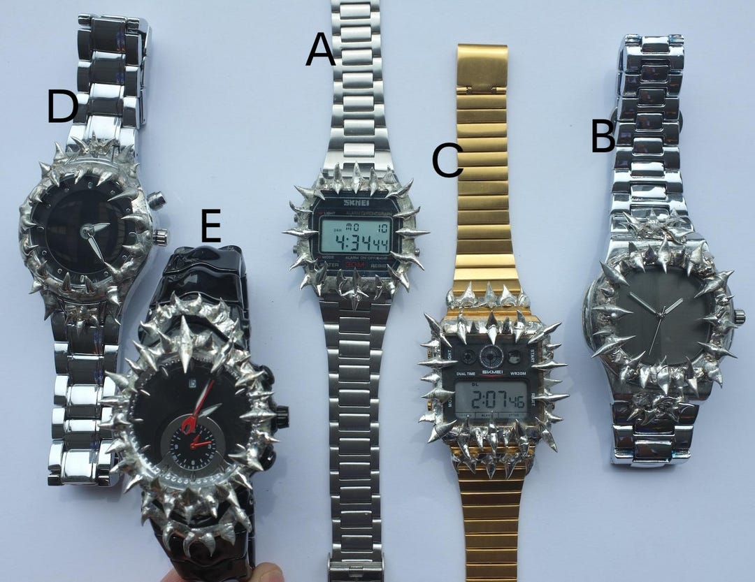 Handmade Spiked Unisex Watch, Spiky Men's Watch - Etsy
