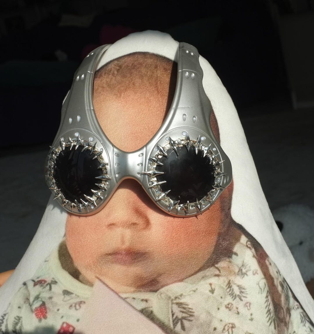 Handmade Spiked Sunglasses, Alien Punk Style, Lead-free Spike Glasses ...