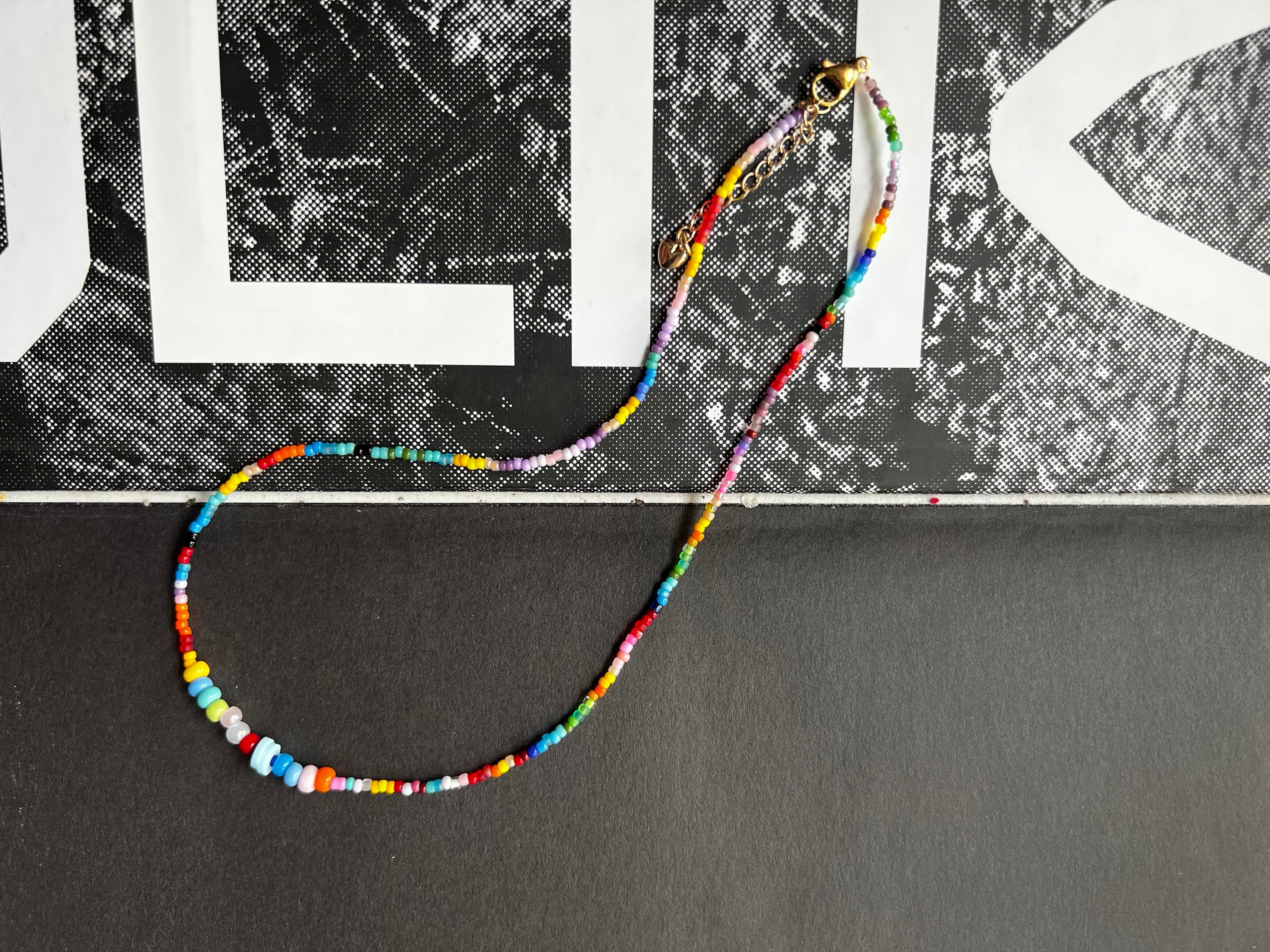 Ali Wang Glass Beaded Colorful Necklace，handmade/beef/sterling Silver ...