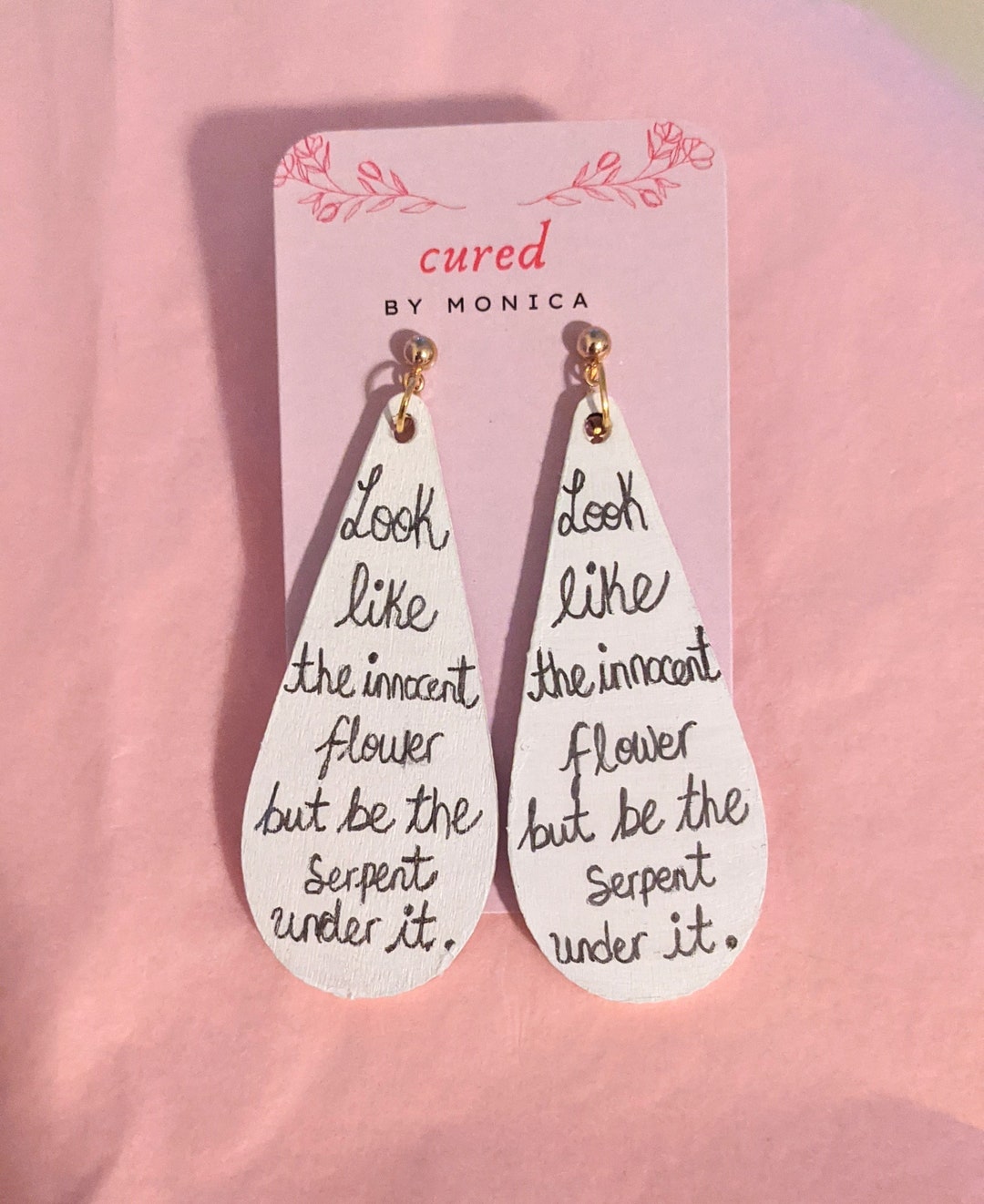 Macbeth, William Shakespeare, Book Earrings, Lady Macbeth Quote, Rustic ...