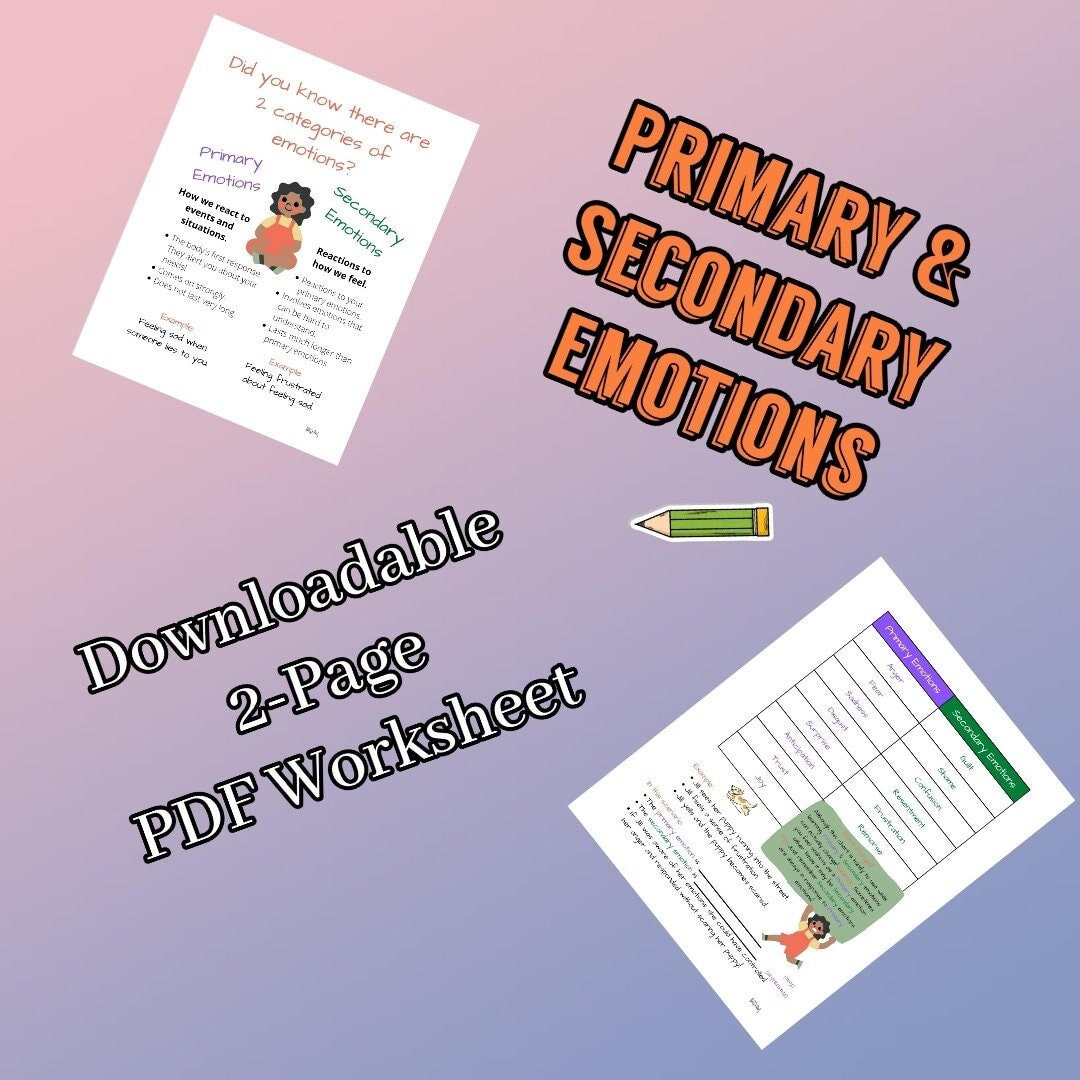 Primary Secondary Emotions 2 page Printable PDF Etsy primary-secondary-emotions-2-page-printable-pdf-etsy