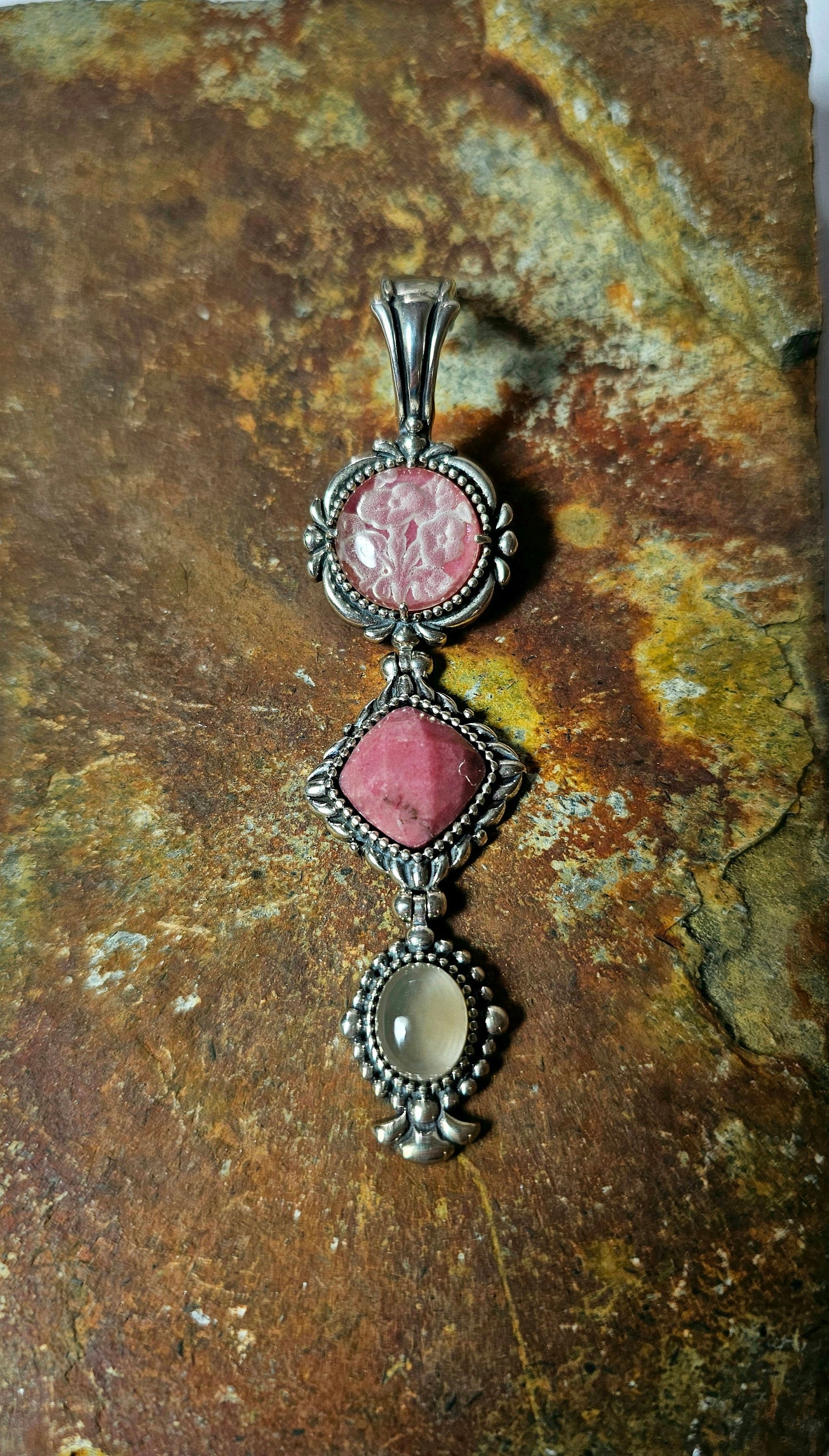 Carolyn Pollack Relios Pendant, Morning Glory Carved Quartz Pendant ...