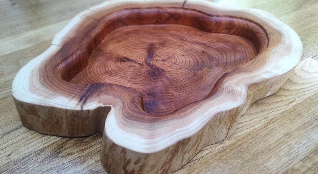 Wooden Live Edge Tray. Serving Bowl, House Warming Gift - Etsy UK