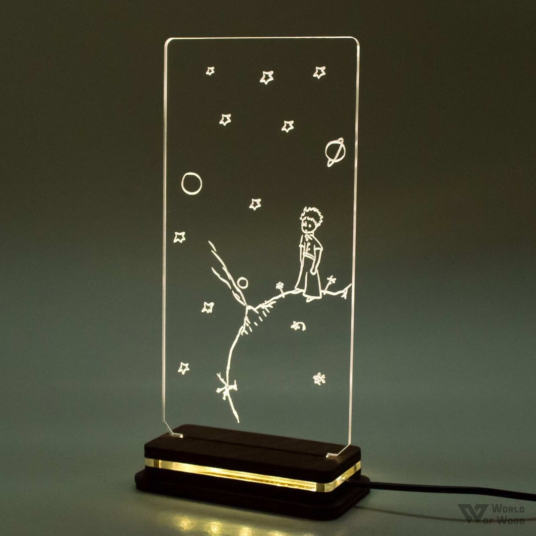 Personalized Acrylic Led Light, Bedroom Night Light for Kids Decor ...