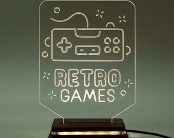 Personalized Acrylic Led Light Table Lamp Night Light - Etsy