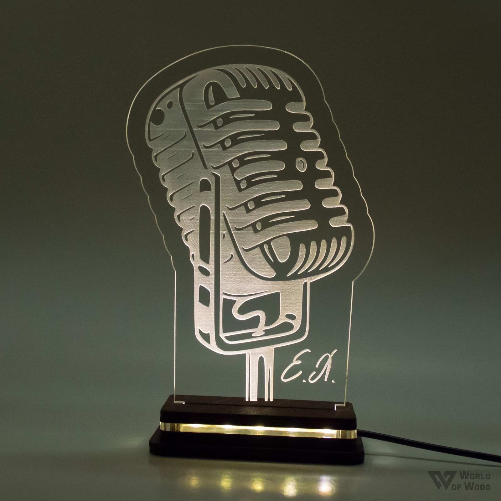 Personalized Acrylic Custom Led Light Table Lamp, Sign, Night Light ...