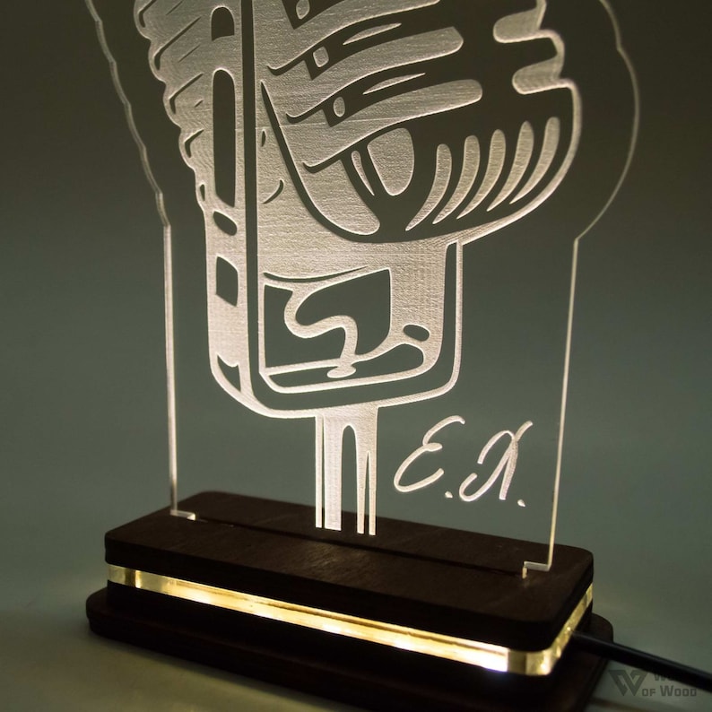 Personalized Acrylic Custom Led Light Table Lamp, Sign, Night Light ...