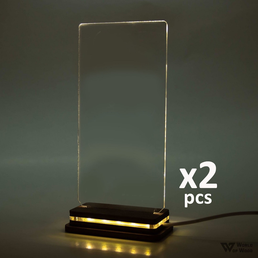 Personalized Acrylic Custom Led Light Table Lamp, Sign, Night Light ...