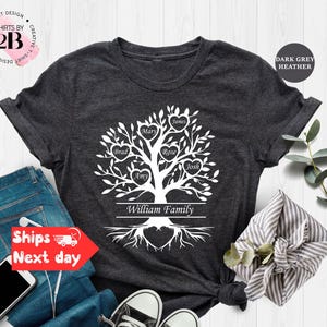 Custom Family Tree Shirt: Personalized Reunion Gift - Etsy