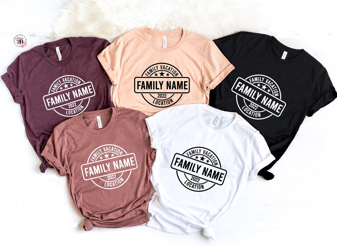 Family Vacation Custom Shirt, Vacation Shirt, Family Trip Shirt ...