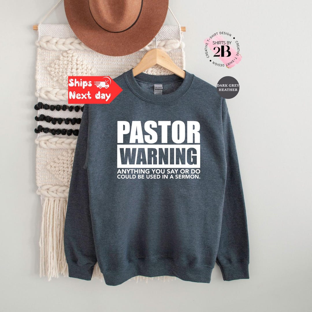 Christian Pastor Warning Sweatshirt: Religious Church Hoodie - Etsy