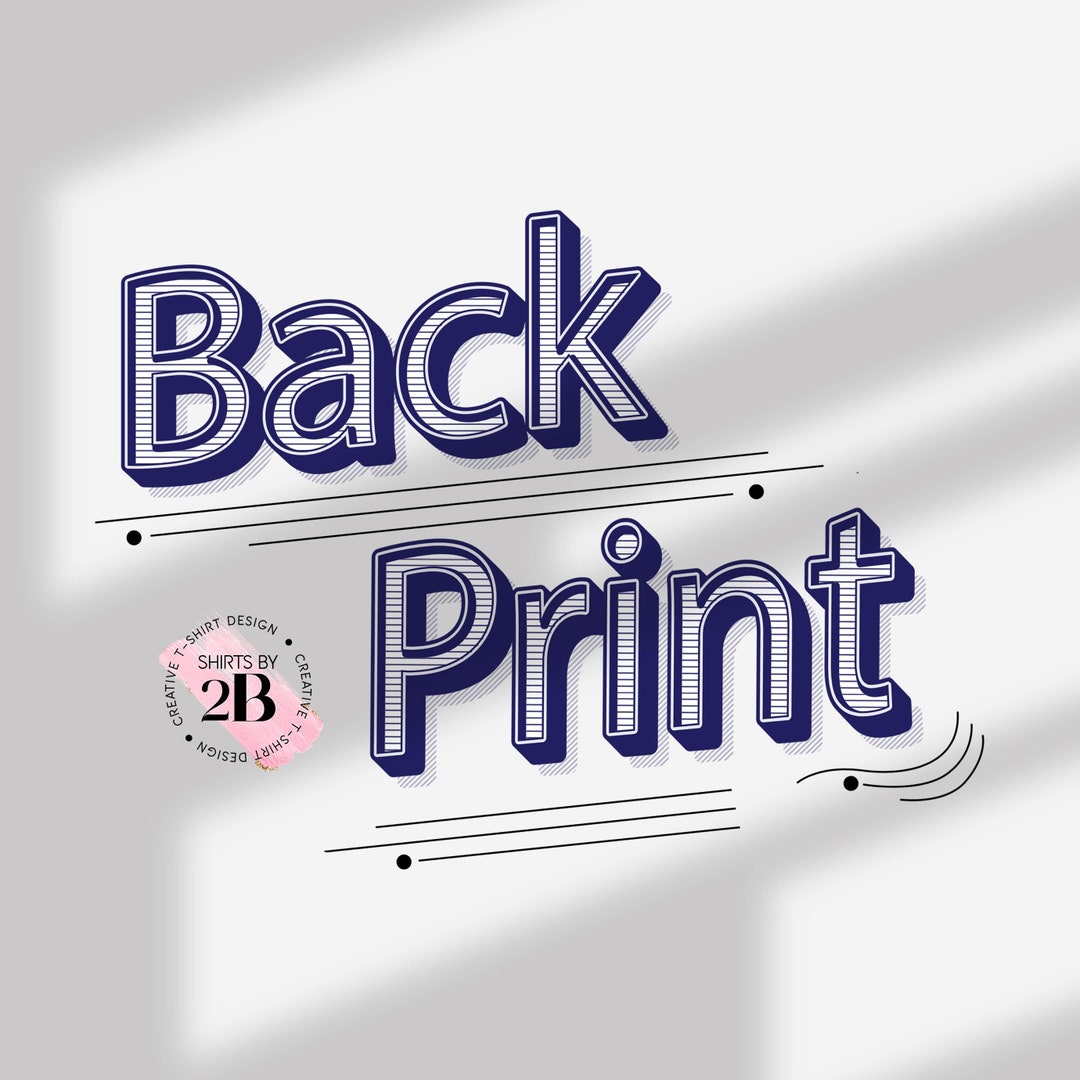 Back Print Design - Etsy