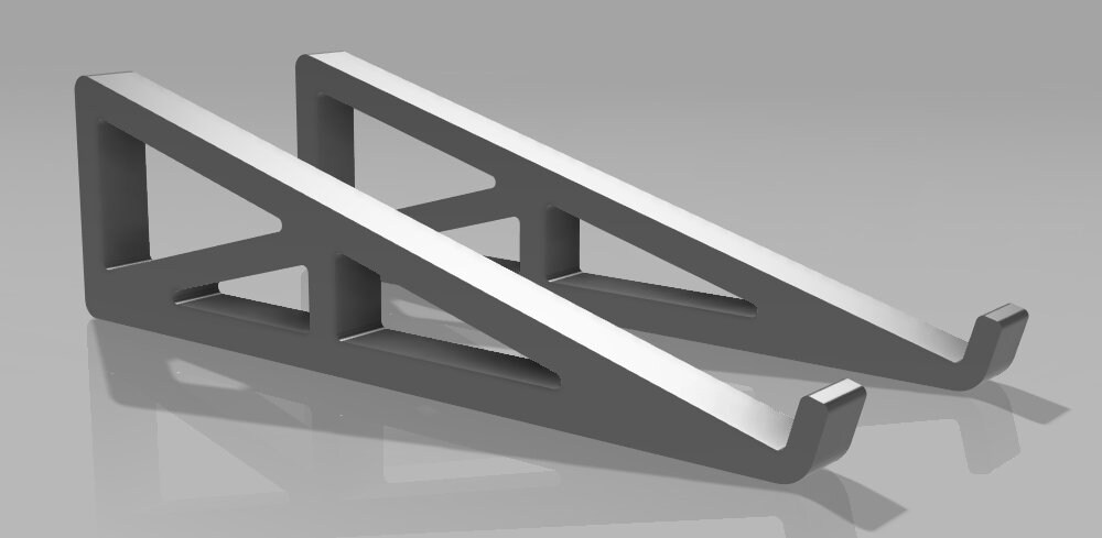 Portable 3D Printed Laptop Stand Sleek & Slim Design, Desk Accessories ...