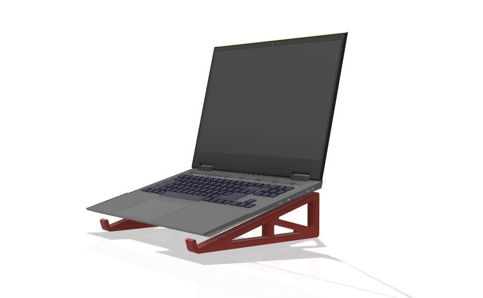 Portable 3D Printed Laptop Stand Sleek & Slim Design, Desk Accessories ...