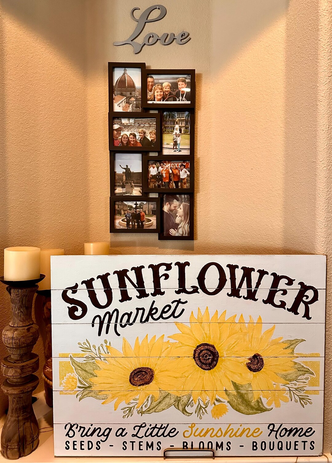 Sunflower Market Shiplap Sign - Etsy