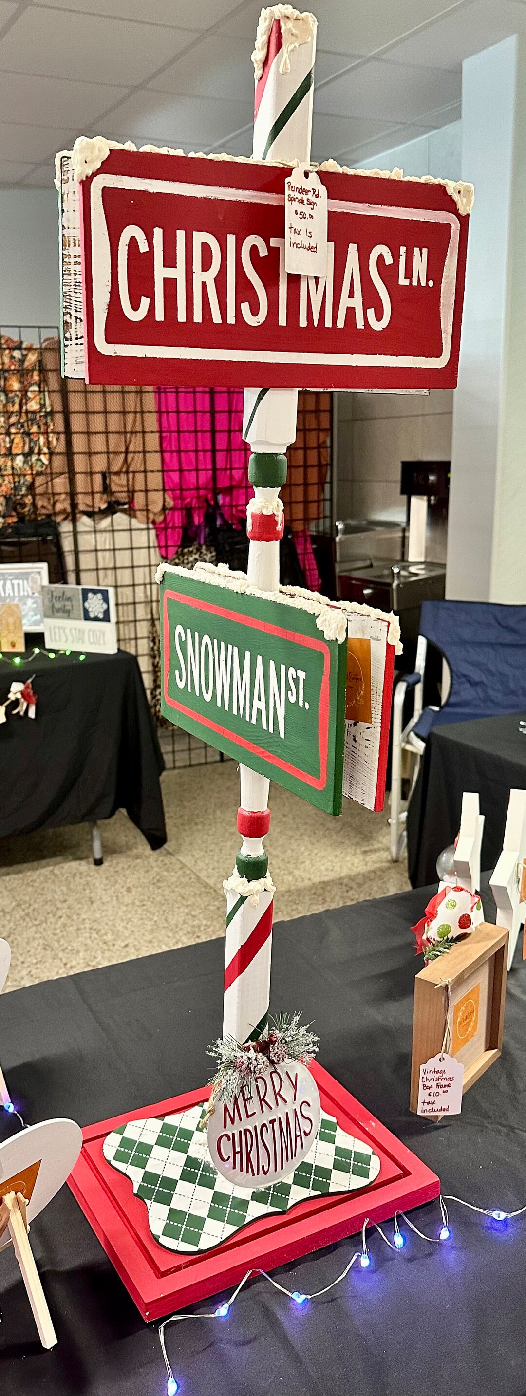 Staircase Spindle Christmas Road Sign - Etsy