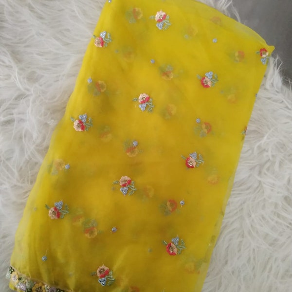 Yellow Dupatta - Etsy