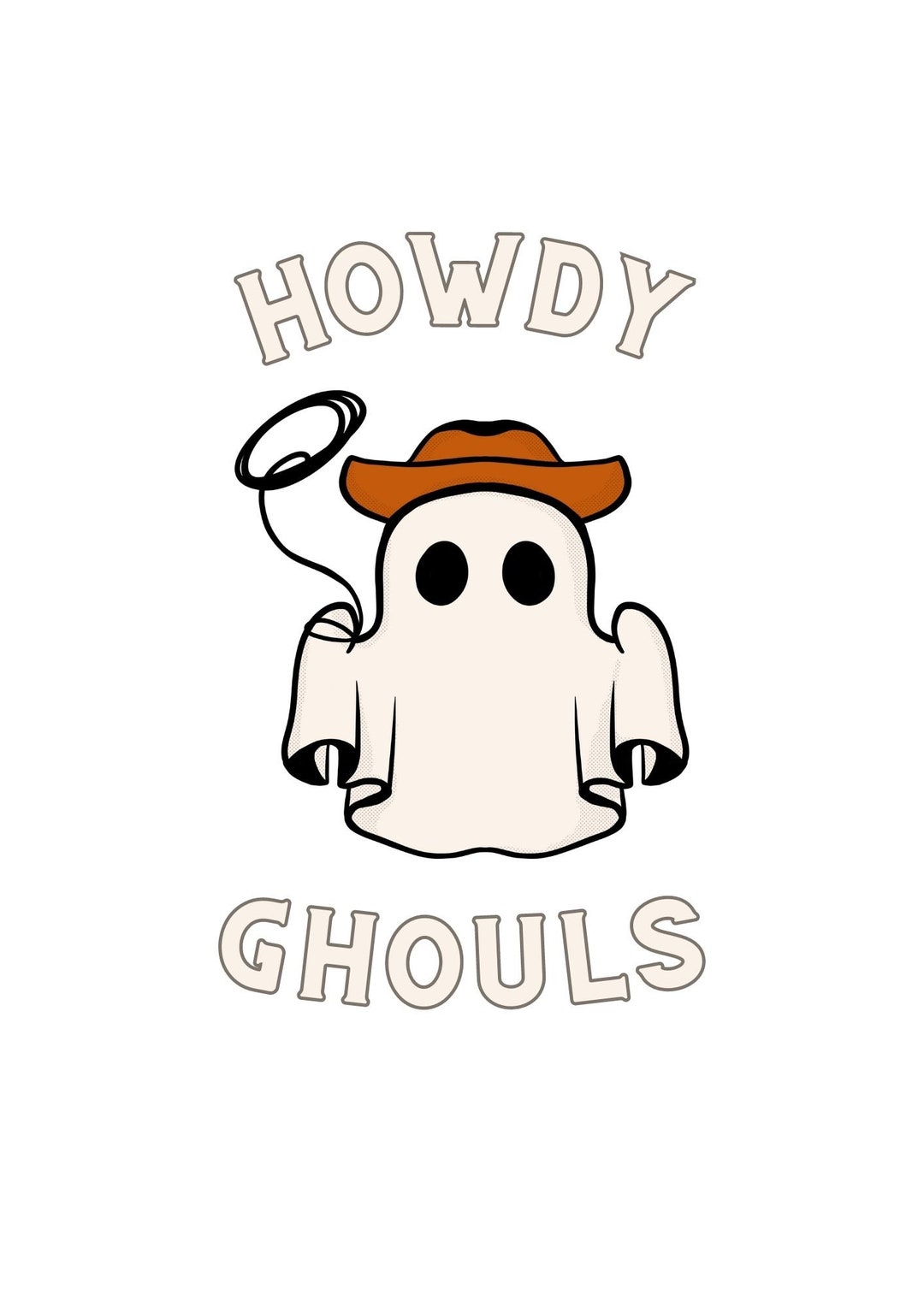 Howdy Ghouls Western Ghost Halloween PNG Download - Etsy