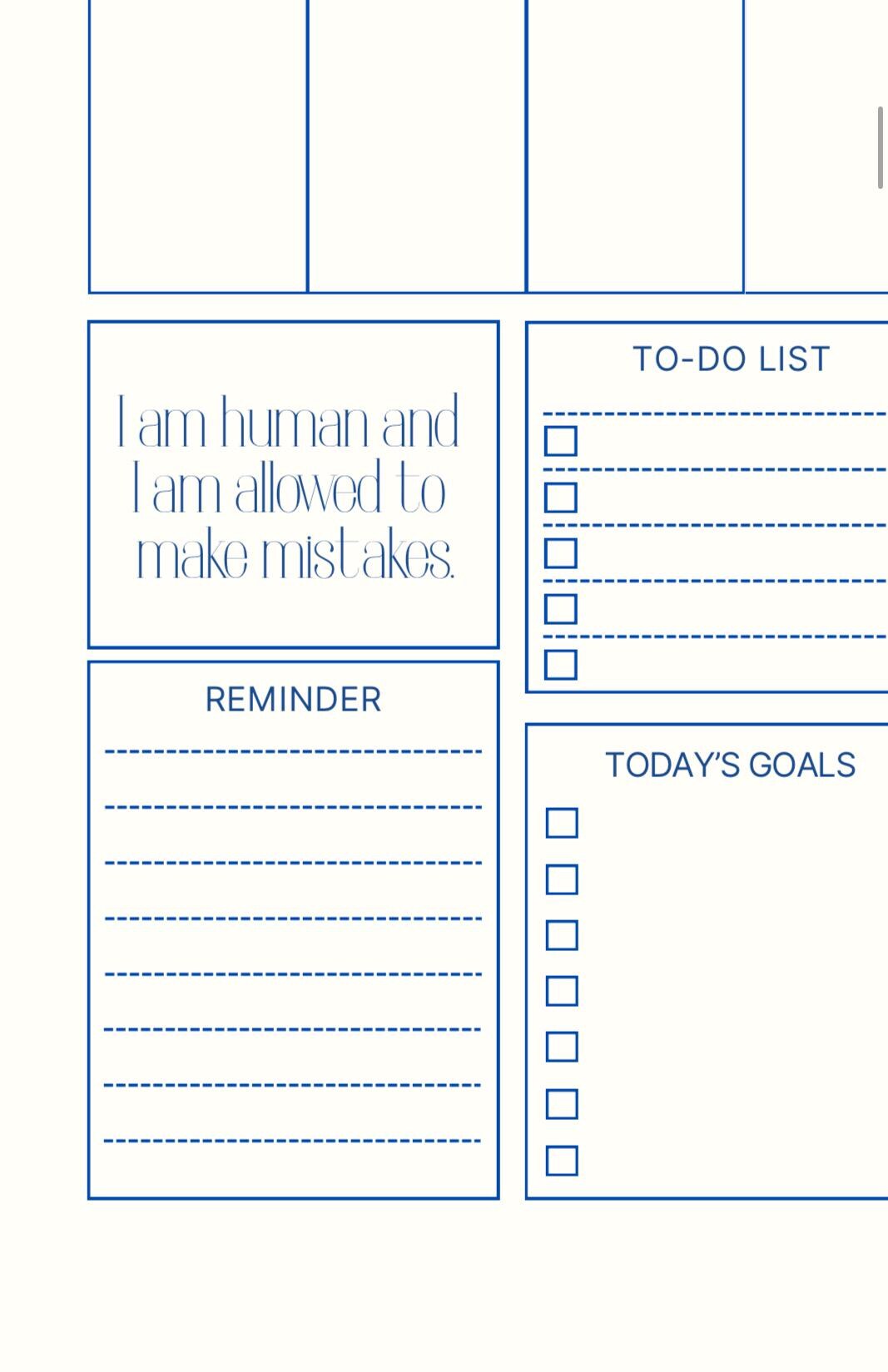 Blue Aesthetic Minimalist Flower Illustrative 2026 Calendar Planner PDF ...