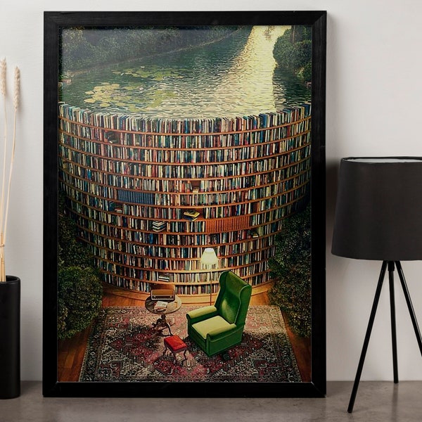 Library Wall Art - Etsy