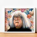 Frank Framed Art , Oil Painting Funny Canvas , Danny Devito Art Print ...