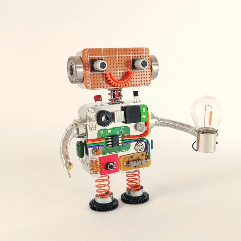 Robot Lamp - Etsy