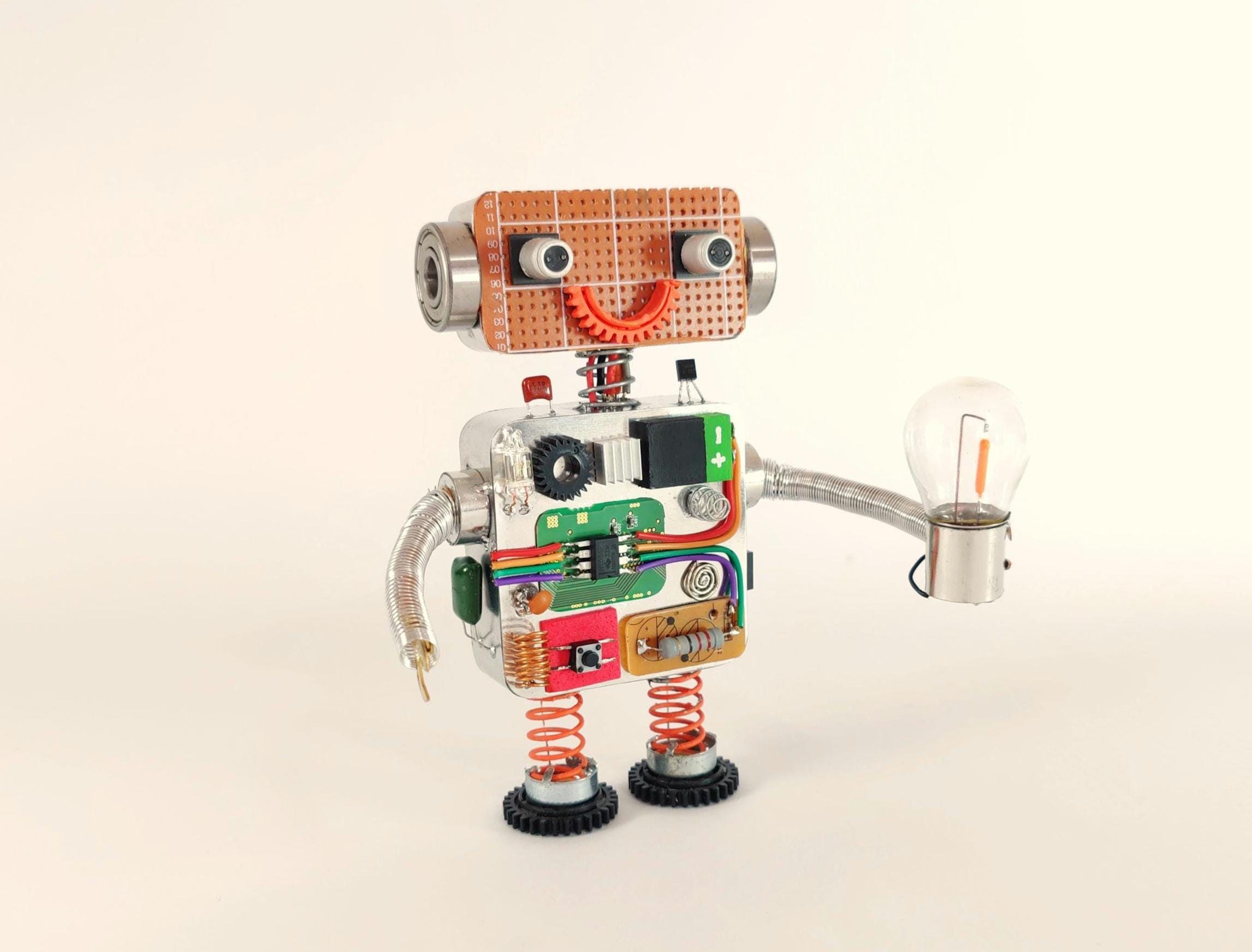 Circuit Robot Lamp, Simple Robot Decor, Cute Robot - Etsy