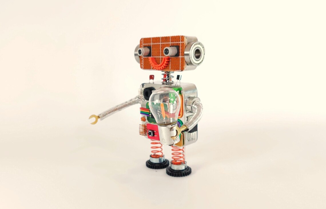 Circuit Robot Lamp, Simple Robot Decor, Cute Robot - Etsy