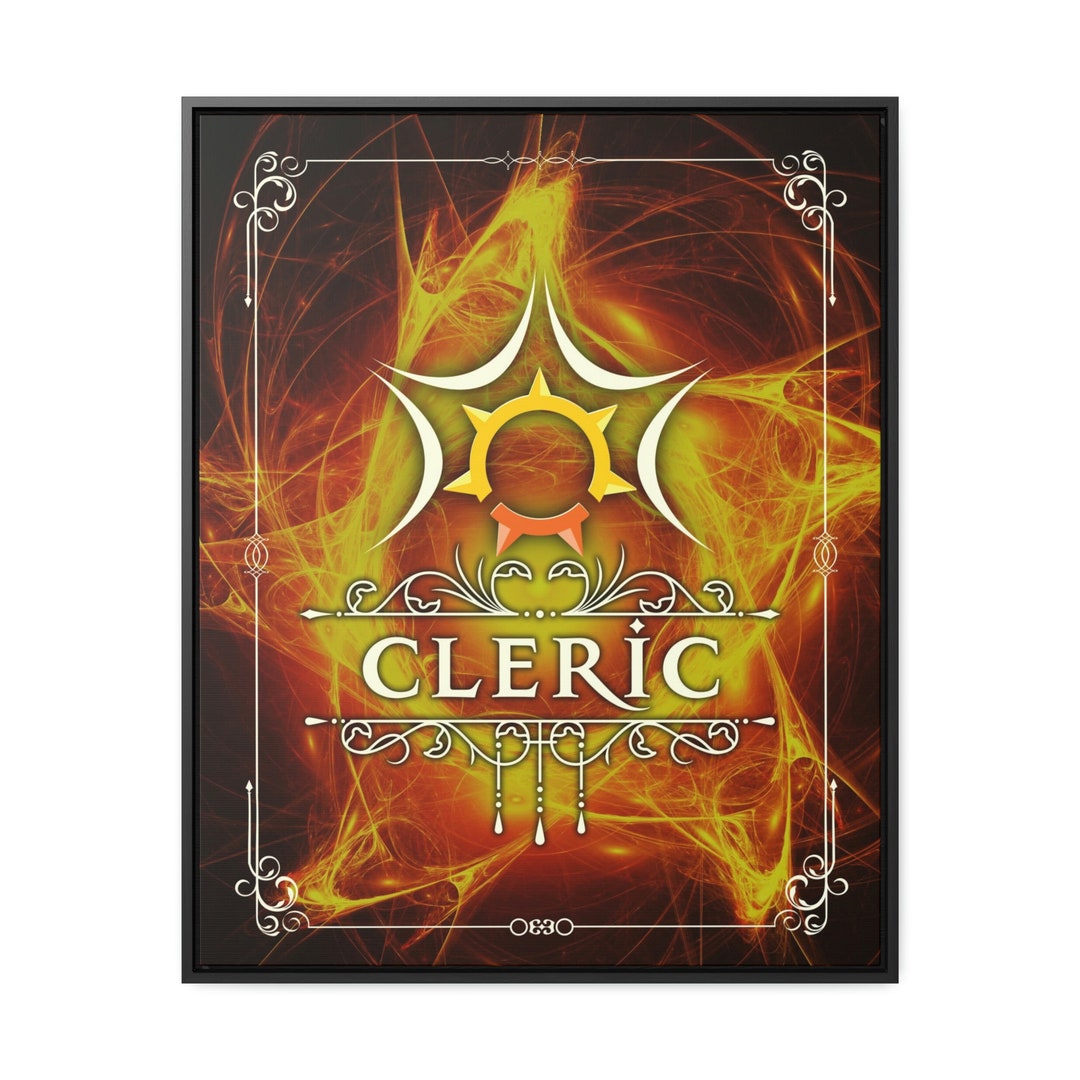 Cleric Canvas D&D Art - Etsy