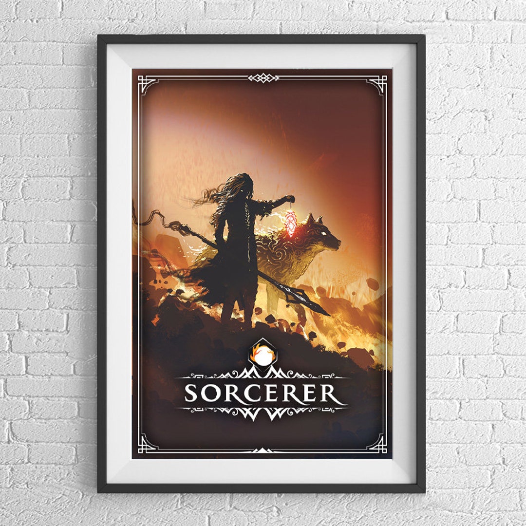 Sorcerer Poster 24 X 36 Celebrating RPG and D&D Like Games - Etsy