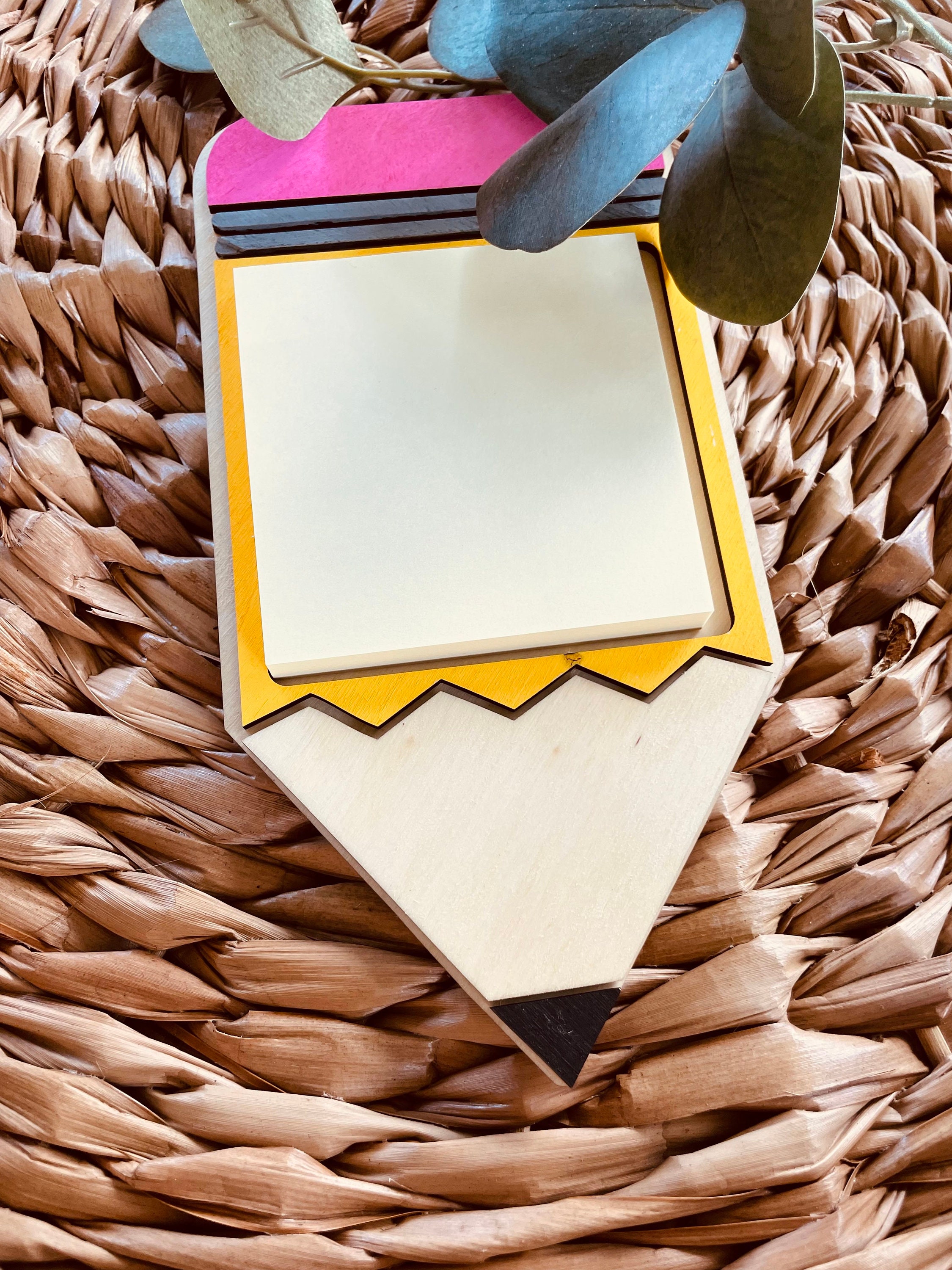 Pencil Post It Note Holder - Etsy