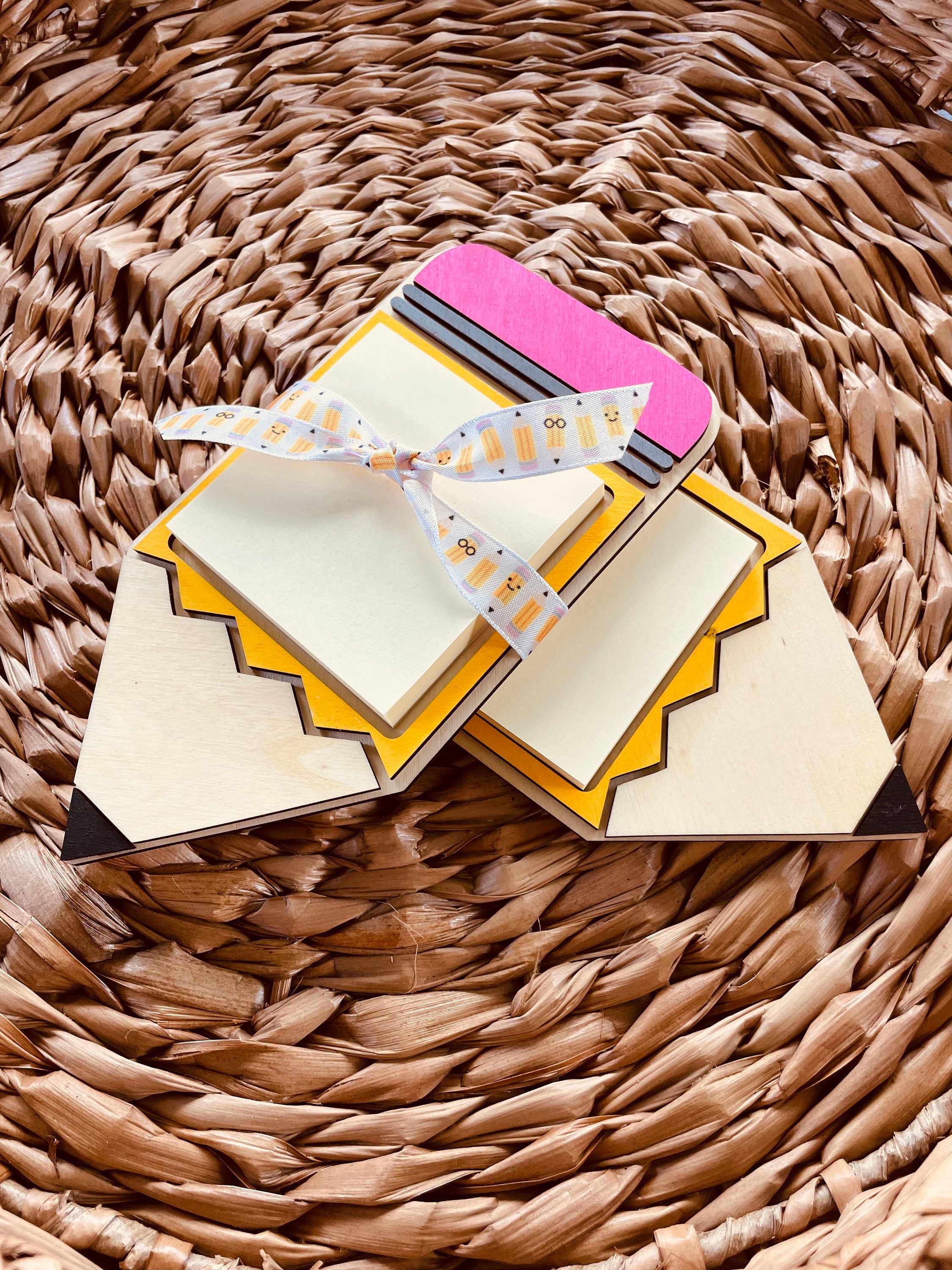 Pencil Post It Note Holder - Etsy