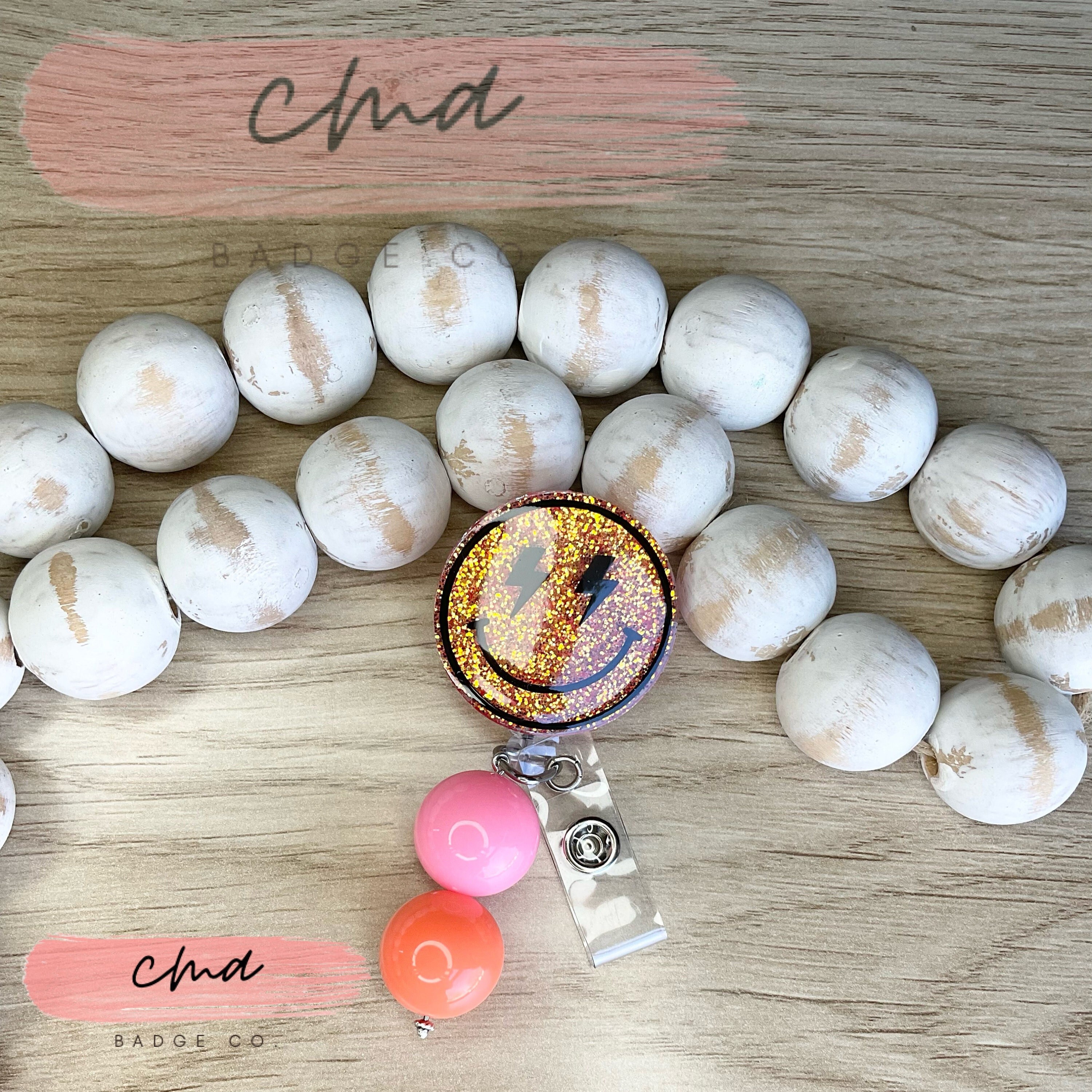 Smiley Face Badge Reel, Happy Face Badge Reel, Retractable Badge Reel ...