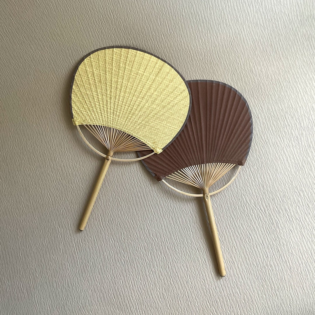 Japanese Mini Paper Fan, Kawaii Uchiwa Fan, Mini Paddle Bamboo Fan ...