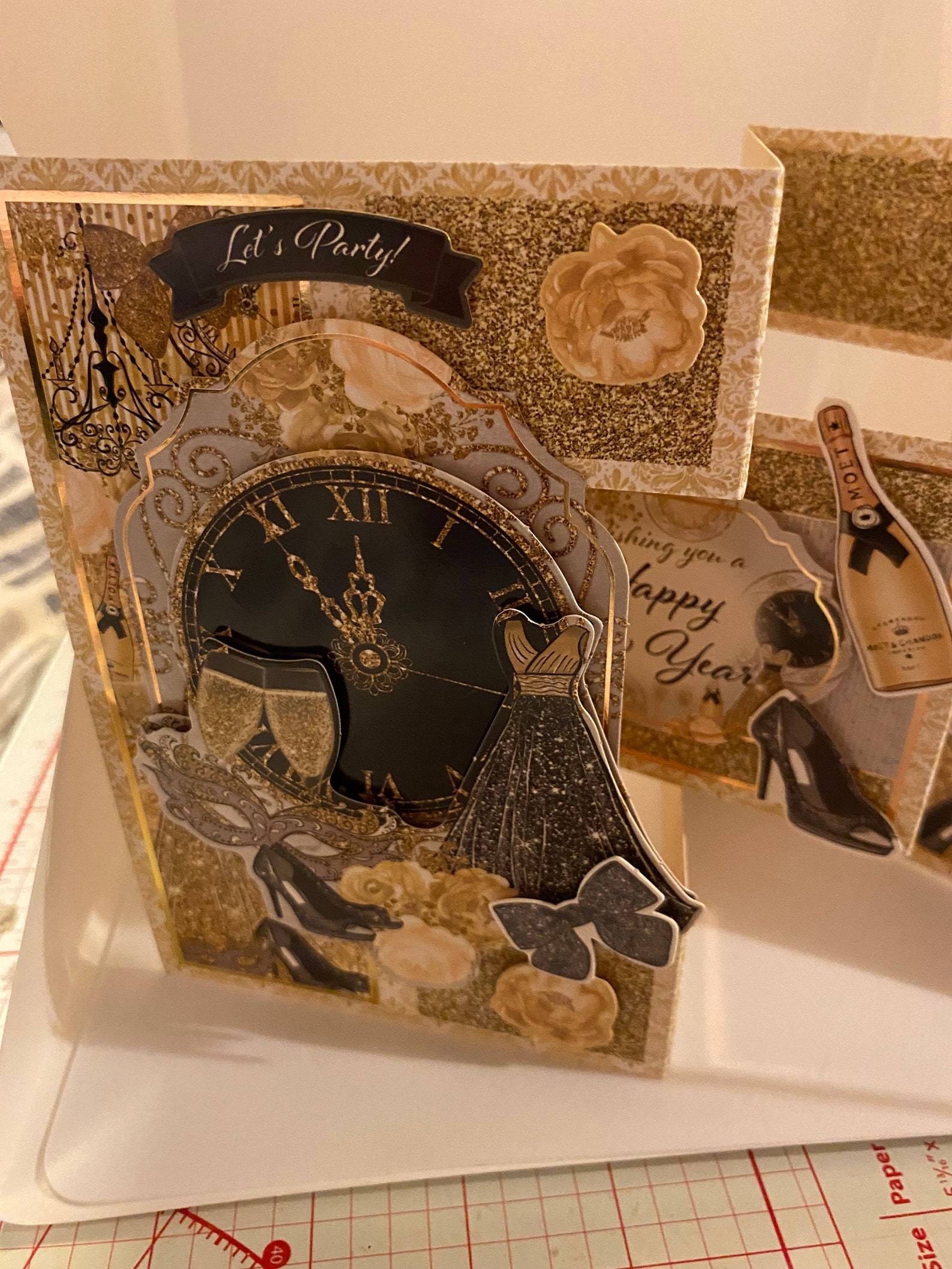 Handmade Christmas Concertina Card - Etsy UK