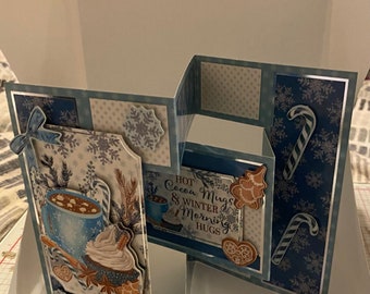 Handmade Christmas Concertina Card - Etsy UK