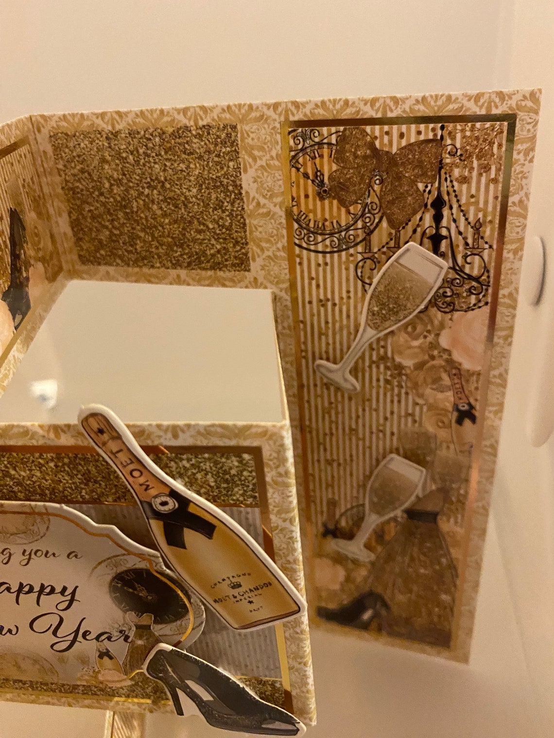 Handmade Christmas Concertina Card - Etsy UK