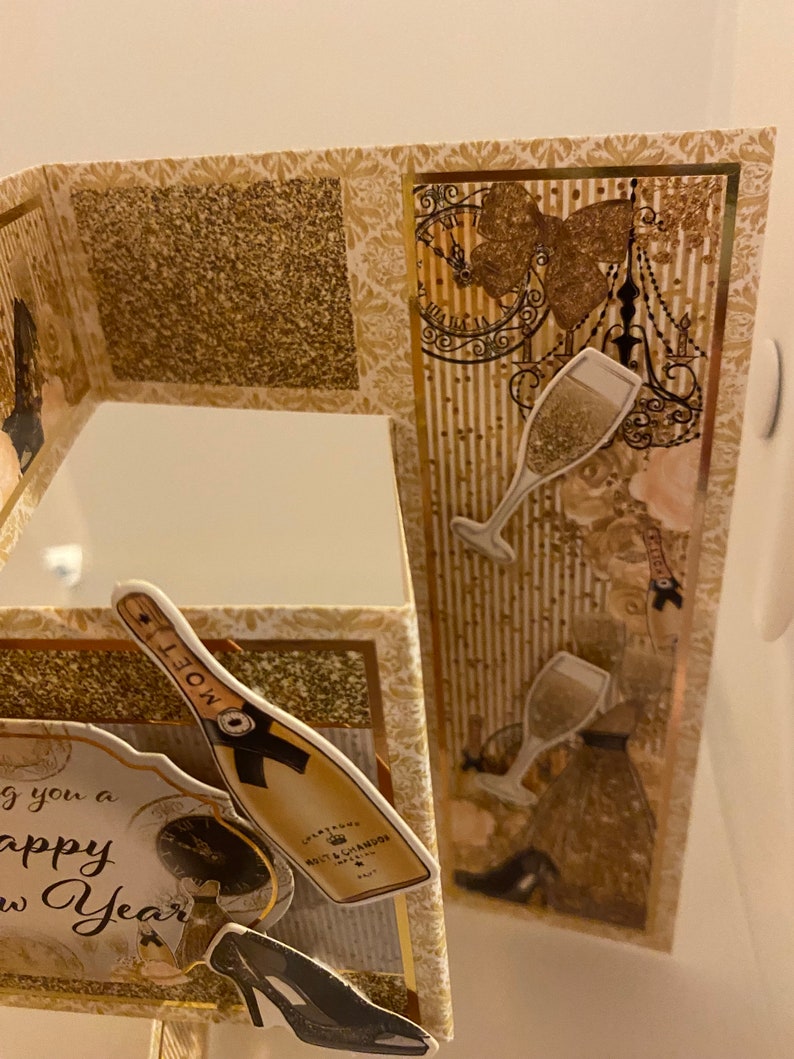 Handmade Christmas Concertina Card - Etsy UK