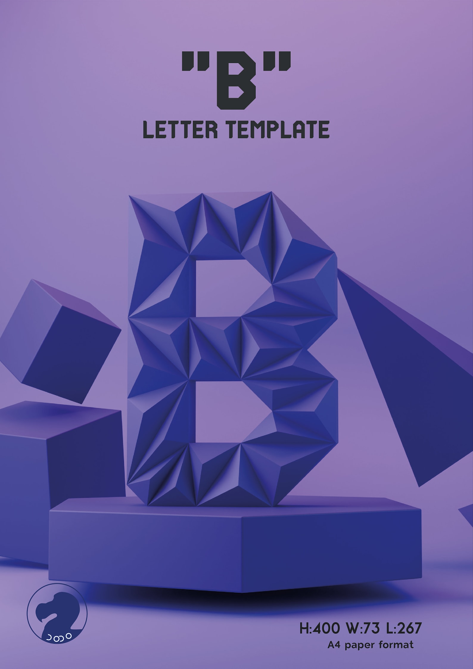 Papercraft 3D A Z LETTERS Low Poly ALPHABET Decor for - Etsy