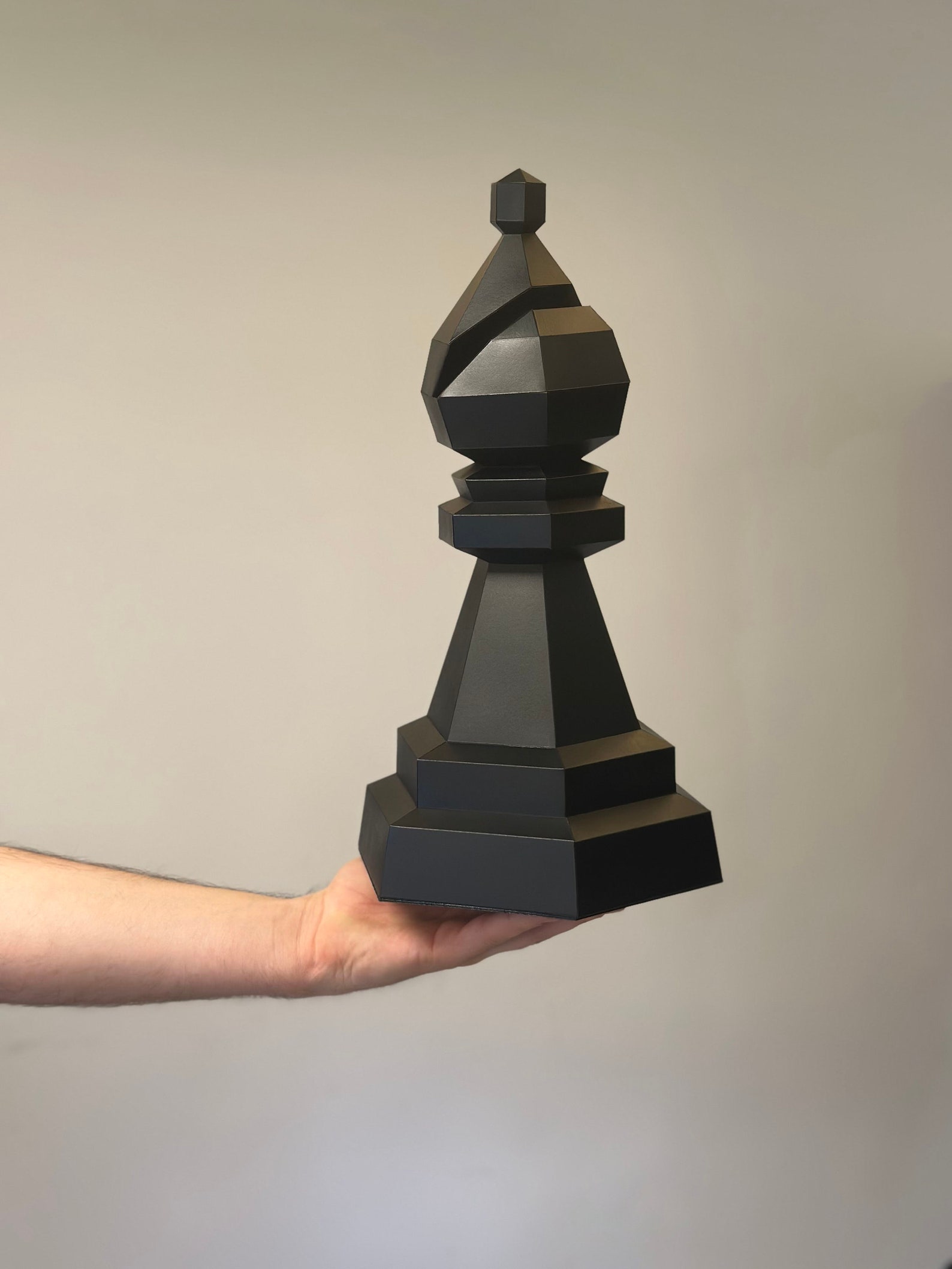 3D Bishop Chess Papercraft Template,papercraft Chess Pieces,3d Chess ...