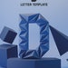 Papercraft 3D D LETTER, Low Poly ALPHABET, Decor for Home, Letter ...